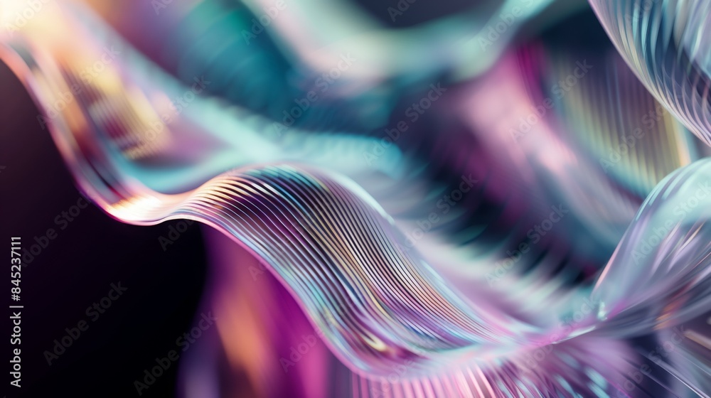 Macro glass 3d Y2K render abstract background. Transparent ...