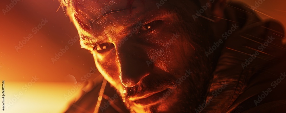 Cinematic portrait, with dramatic lighting and cinematic framing for a ...