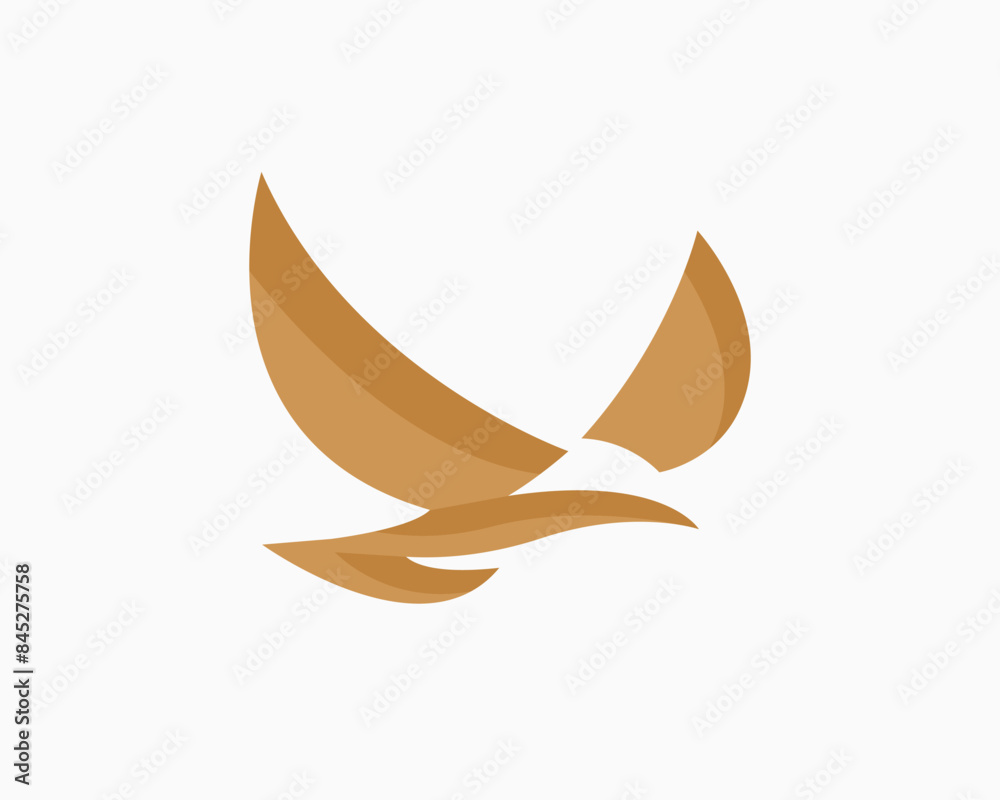 simple flying bird logo design template illustration inspiration Stock ...