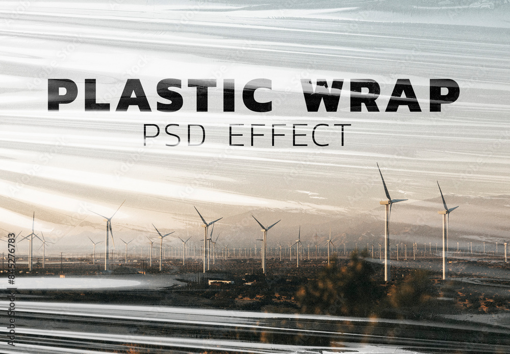 Plastic Wrap Effect Design Stock Template | Adobe Stock