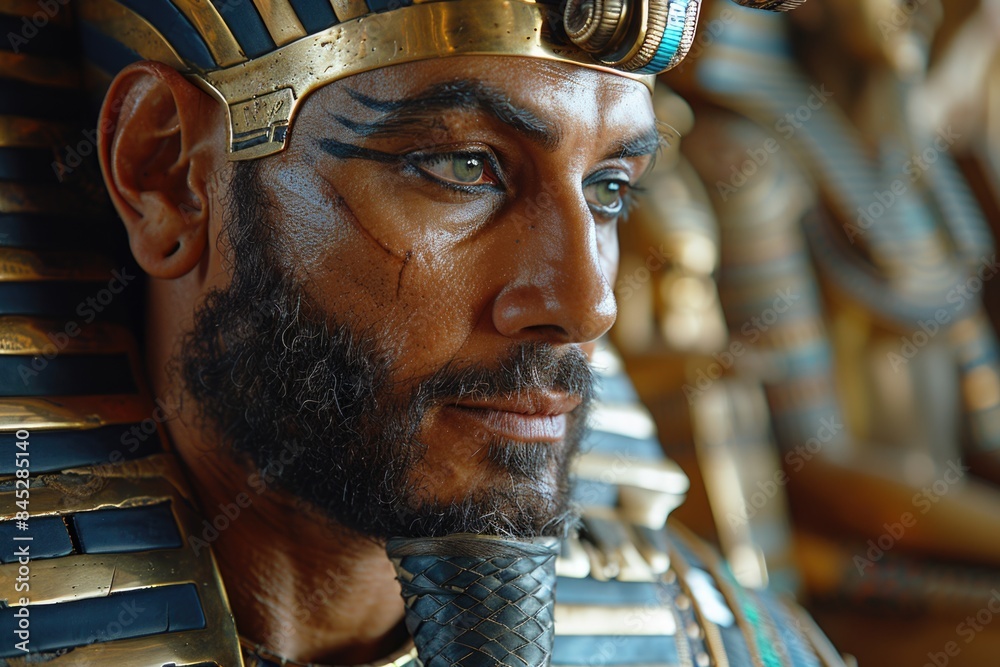Regal legacy: egyptian pharaoh portrait, majestic essence of ancient ...
