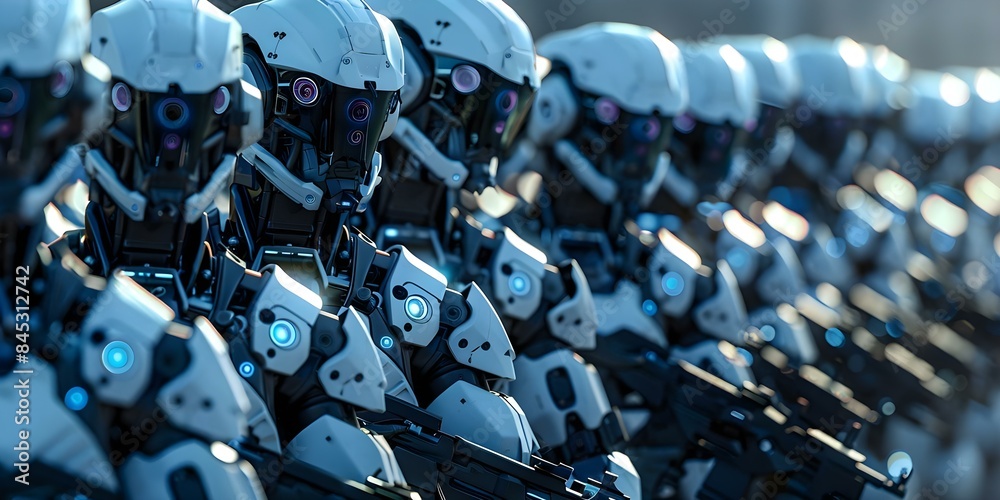 Creating A Scene With Futuristic Military Robots In A Sci Fi Game