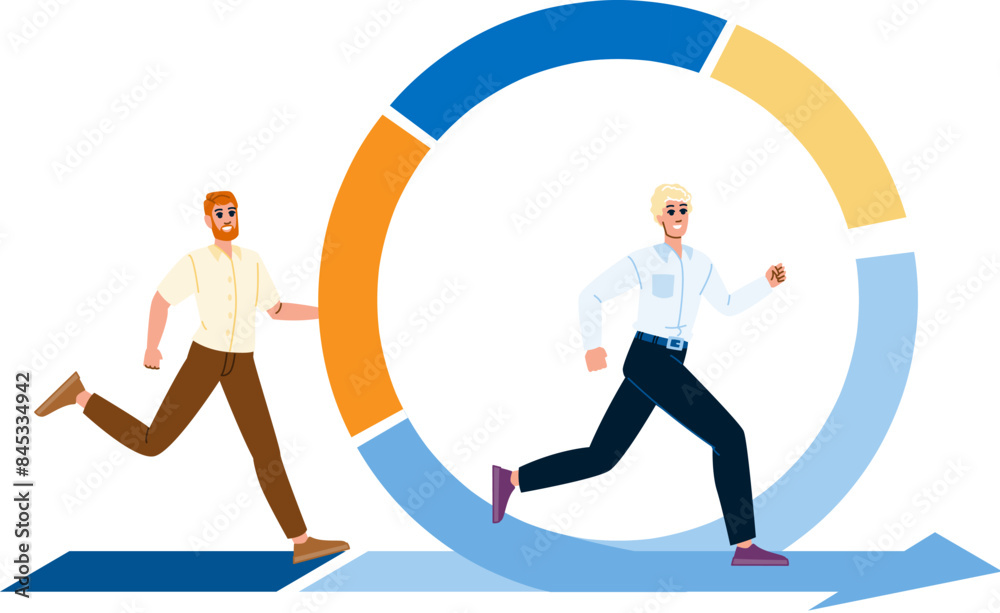 agile iterative development vector. cycle process, scrum lifecycle ...