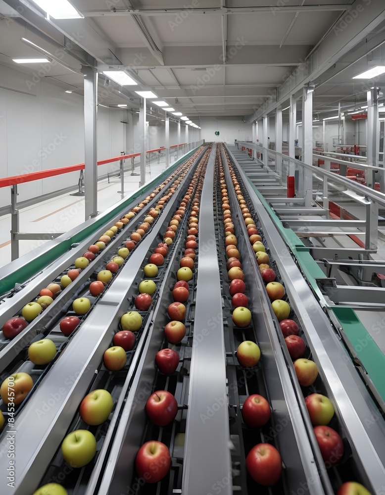 apple selection and sizing facility Stock Illustration | Adobe Stock