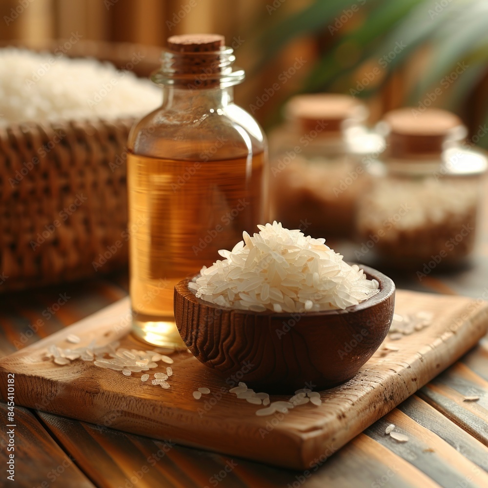 Rice water, which is made by soaking rice in water, is an excellent ...