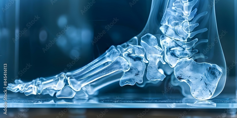 ภาพประกอบสต็อก Orthotic assessment through detailed X-ray image of ...