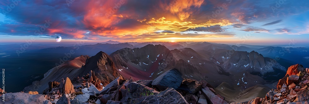 High Altitude Hues Capture surreal colors and light of sunrise or ...