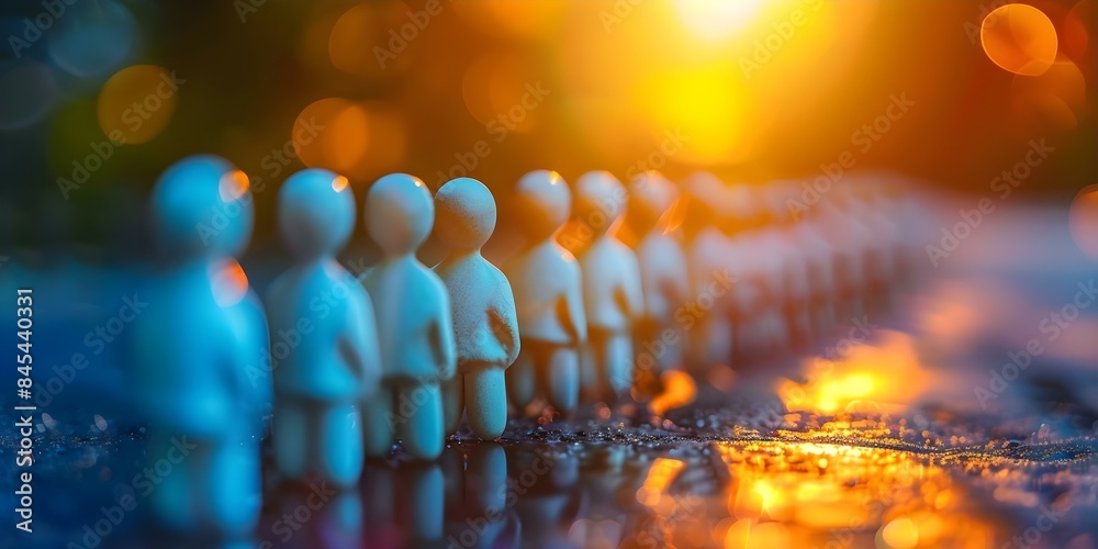 Dynamic 3D figures representing adaptability speed and innovation in ...