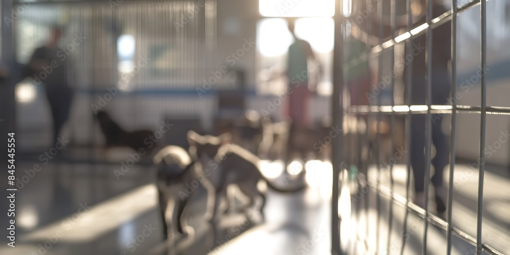 people walking on bridge, Animal Rescue Center Caring blurred ...