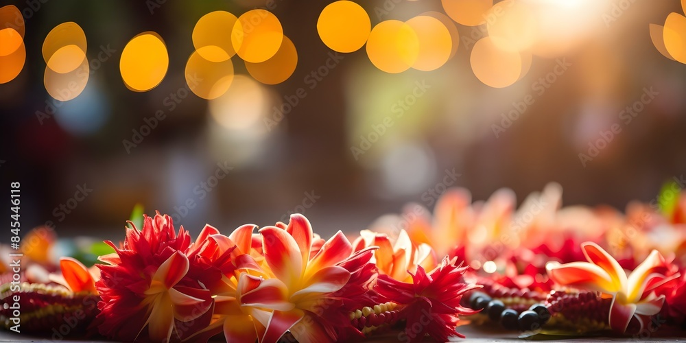 Hawaiian Lei Day celebration featuring traditional dancing floral ...