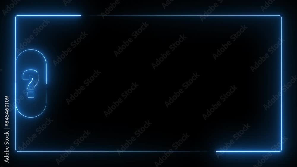 Question Mark frame Motion Element transparent background animation ...