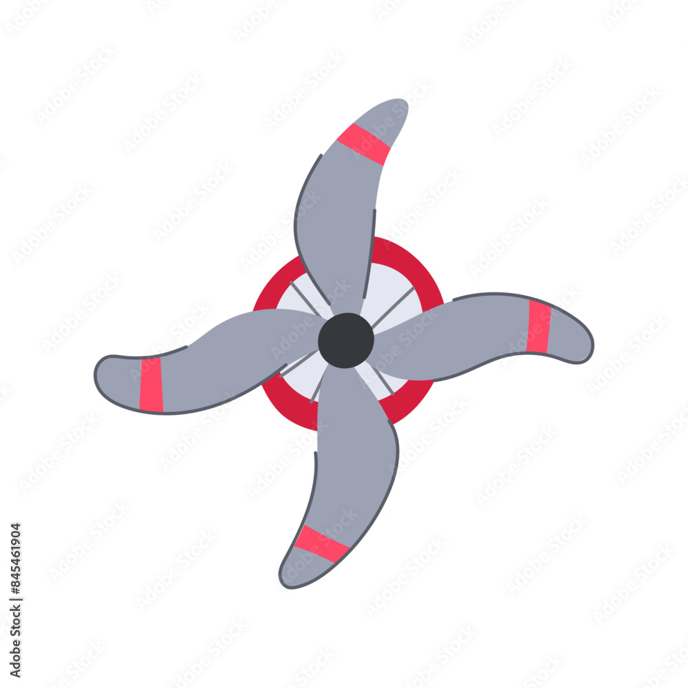 rotor propeller cartoon. plane propeller, airplane fan, aircraft blade ...