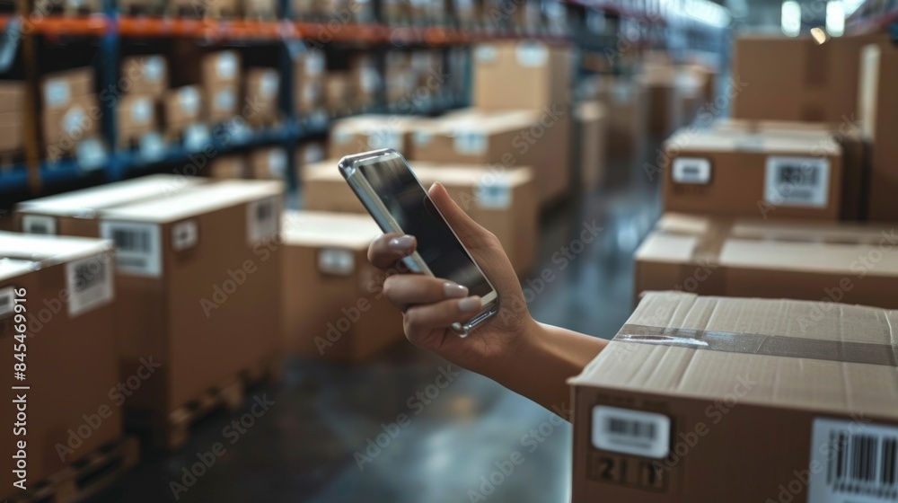 Barcode scanning technology in a warehouse or distribution center ...