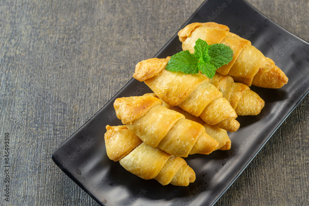 pisang molen. Indonesian traditional food made from bananas coated in ...