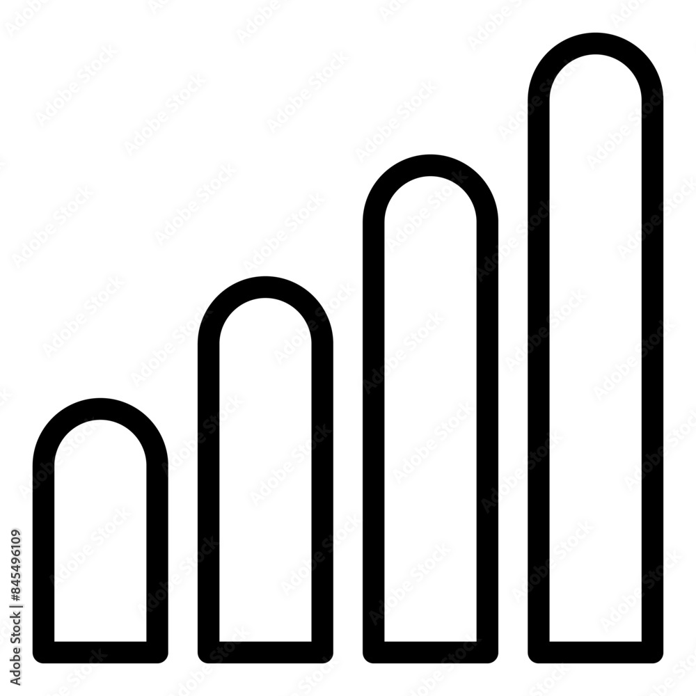 signal line icon vector illustration isolated on white background Stock ...