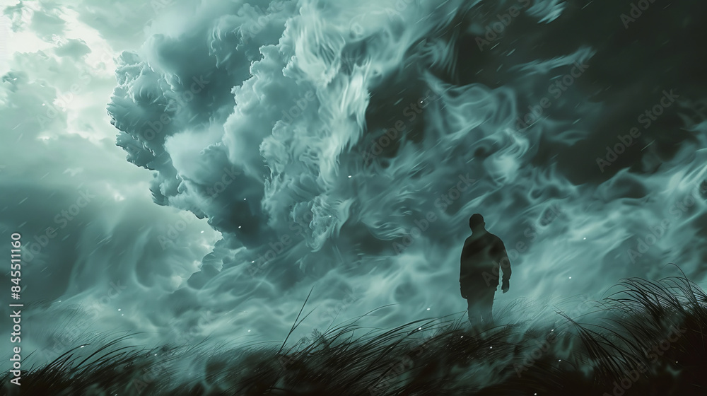 A man was caught in a violent storm and was knocked unconscious by the ...