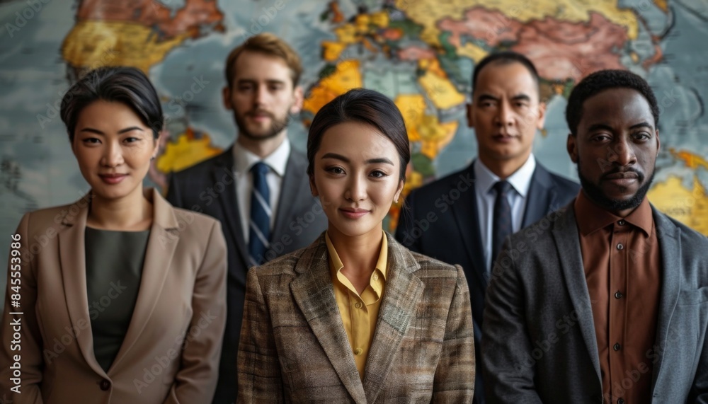 Cross-Cultural Leadership, Showcase images of leaders managing diverse ...