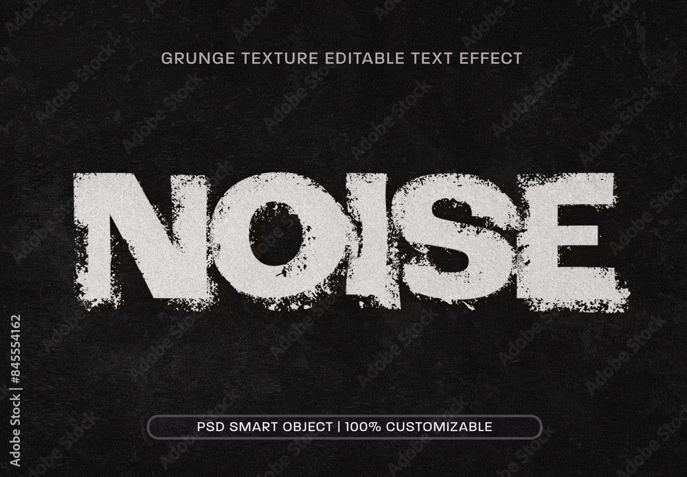 Grunge Texture Text Effect Stock Template | Adobe Stock