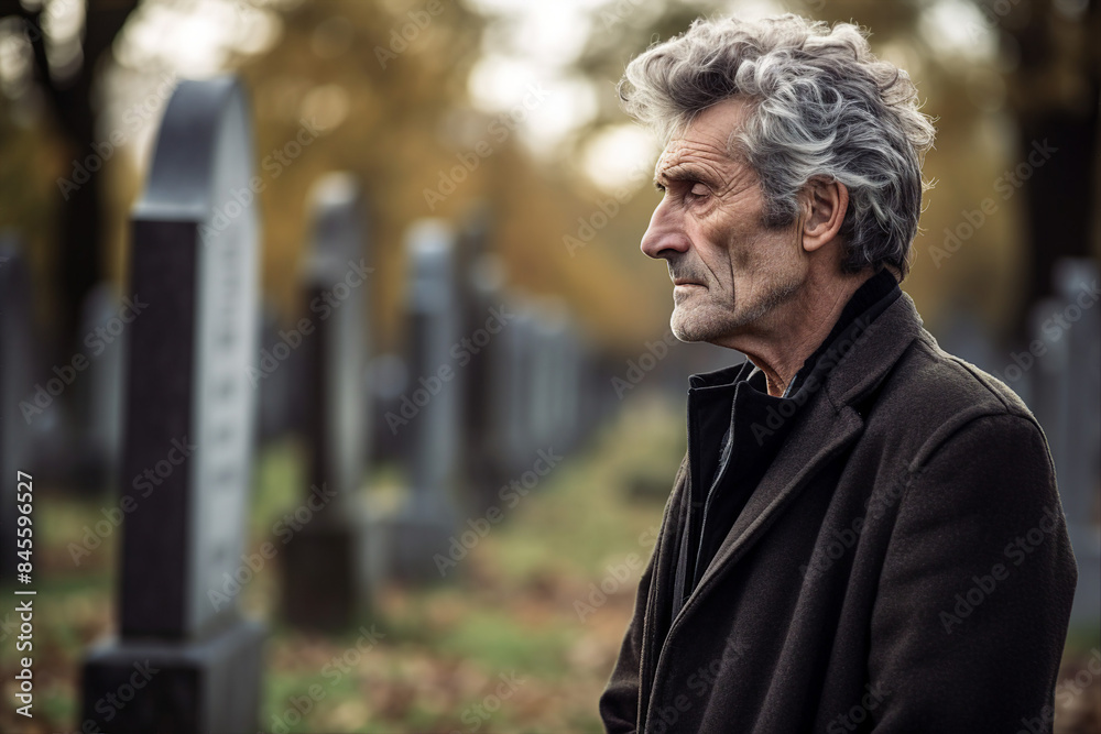 Funeral scene picture of sad depressed people crying farewells at ...