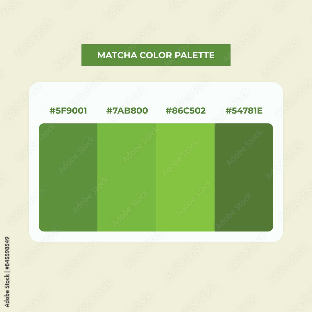Color element Trend palette of color Cozy boho matcha tea color palette ...