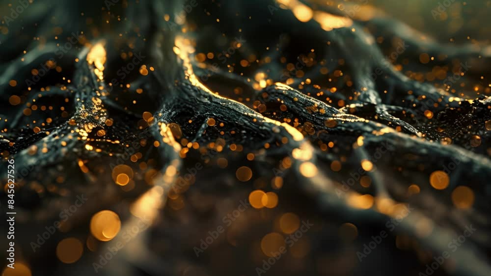 A gnarled and sy root system reflecting the resilient and secure ...