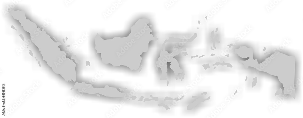 Indonesian Map, Map of Indonesia, can use for App, Art Illustration ...