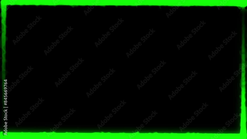 Green Neon Border Flowing Background | Black background with Green ...