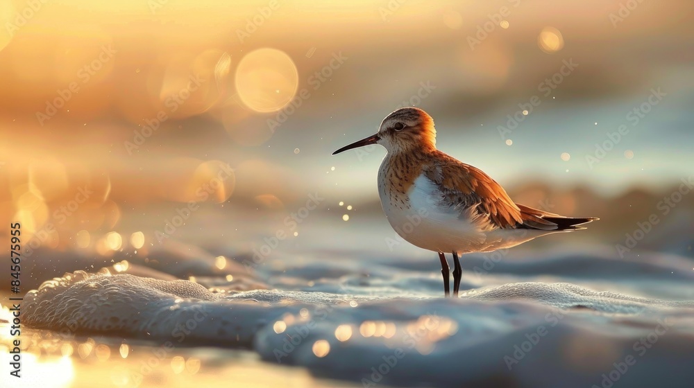 The Most Beautiful Coastal Bird Sight Stock Photo | Adobe Stock
