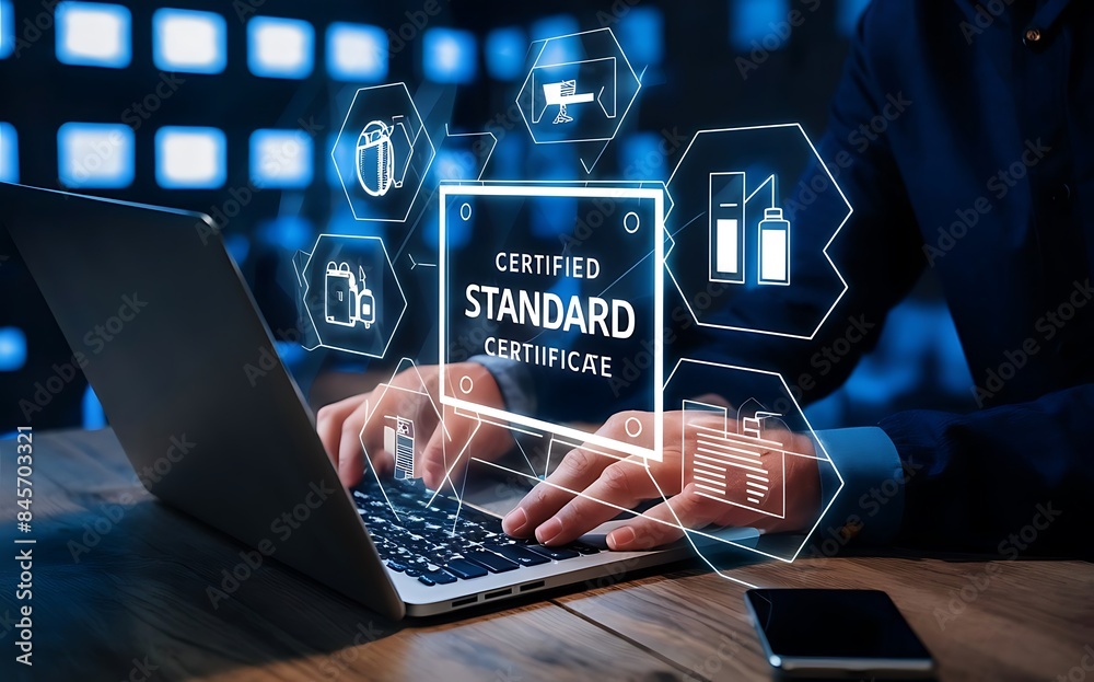 hand get approved certification with check mark on the document means ...