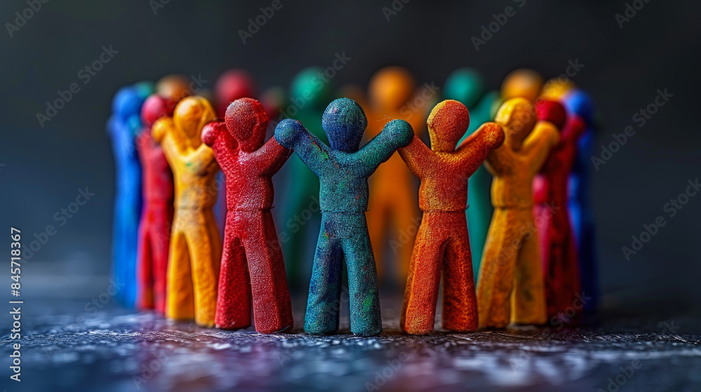 Colorful Unity: 3D Rendered Figures Embracing Diversity and Inclusion ...