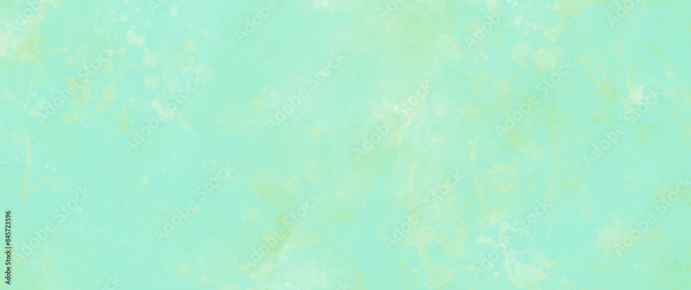 Light green vector watercolor art background with old paper texture for ...