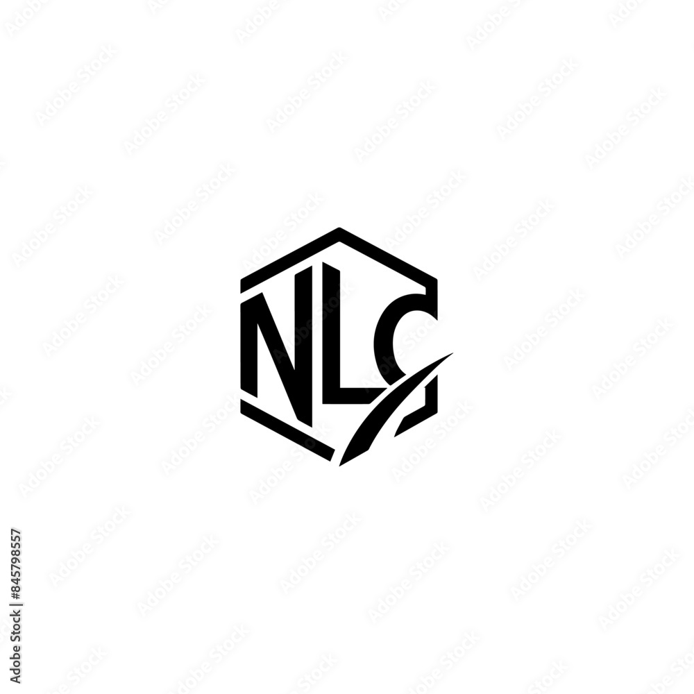 NLC monogram logo , icon, home, house, symbol, business, building ...