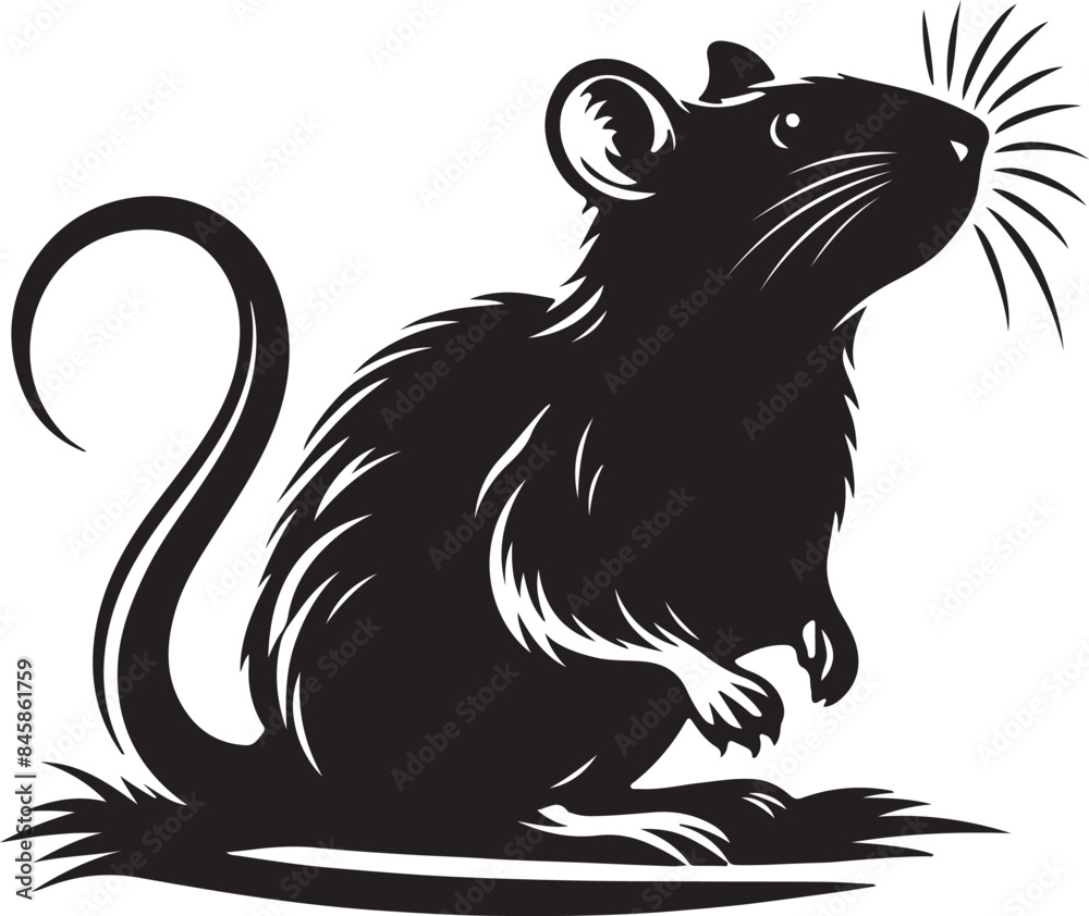 Mouse and rat, isolated mice animals set. Cute rodent characters in ...