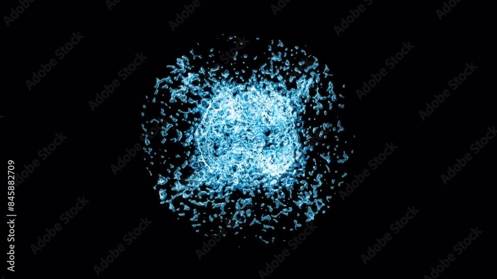 Explosion shockwave effect and divergent wave on a transparent ...