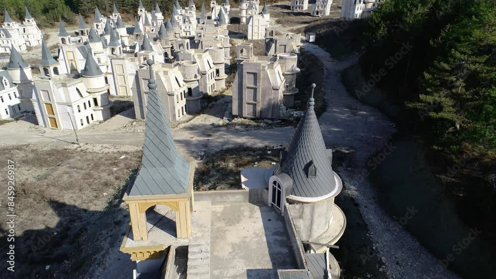 Houses which are being built in style of mini French chateaux, are all ...