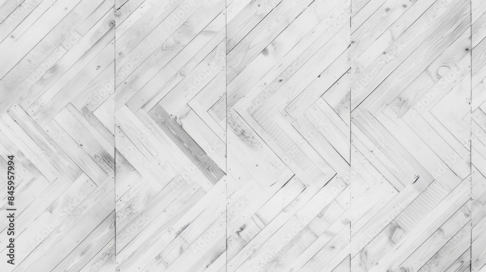 Seamless texture of white parquet floor laid in a herringbone pattern ...