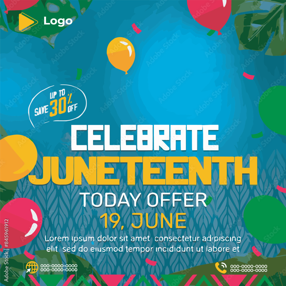 Celebration Juneteenth design or Juneteenth poster design | Freedom day ...