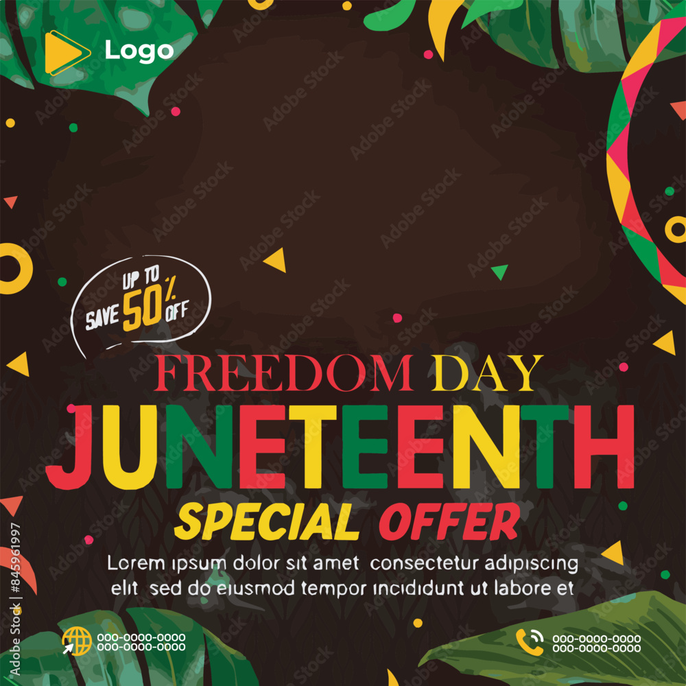 Celebration Juneteenth design or Juneteenth poster design | Freedom day ...