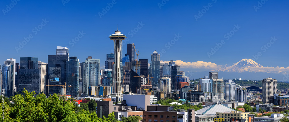 Downtown Seattle, ranked 15th largest city in USA and one of the top 5 ...