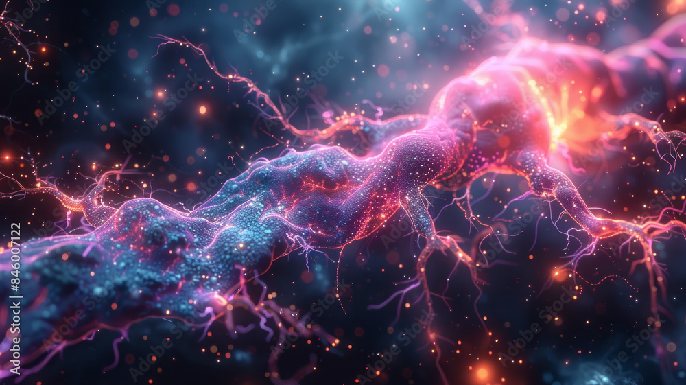 Vibrant cartoon of diverse neurological themes for kids, featuring ...