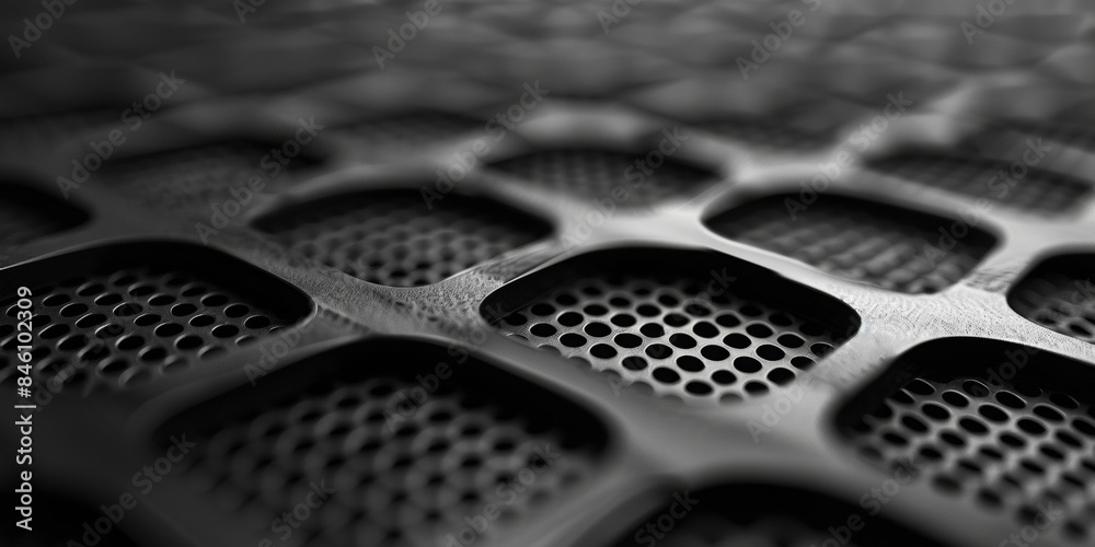 metal mesh manufacturing, real life, facade, expanded metal mesh Stock ...