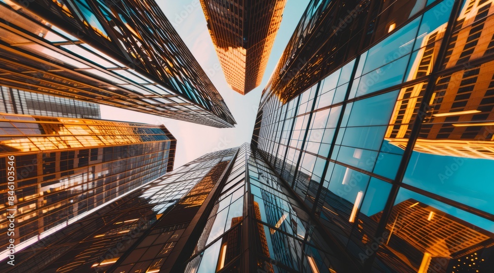 Urban high-rise office building, commercial building,. The grandeur and ...