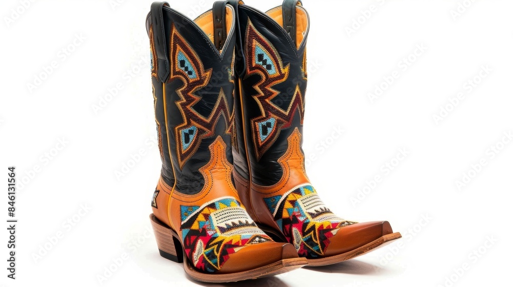 The unique fusion of classic Western style and vibrant tribal patterns ...