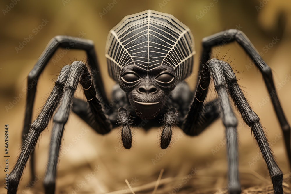 Anansi, the legendary trickster spider of Akan folklore, spins his ...