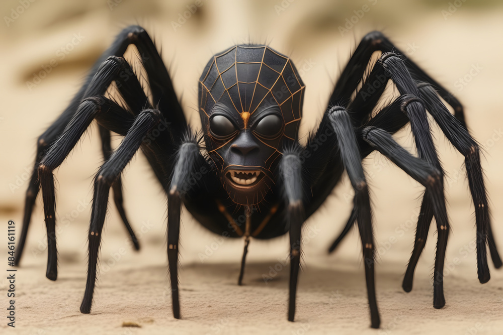 Anansi, the legendary trickster spider of Akan folklore, spins his ...