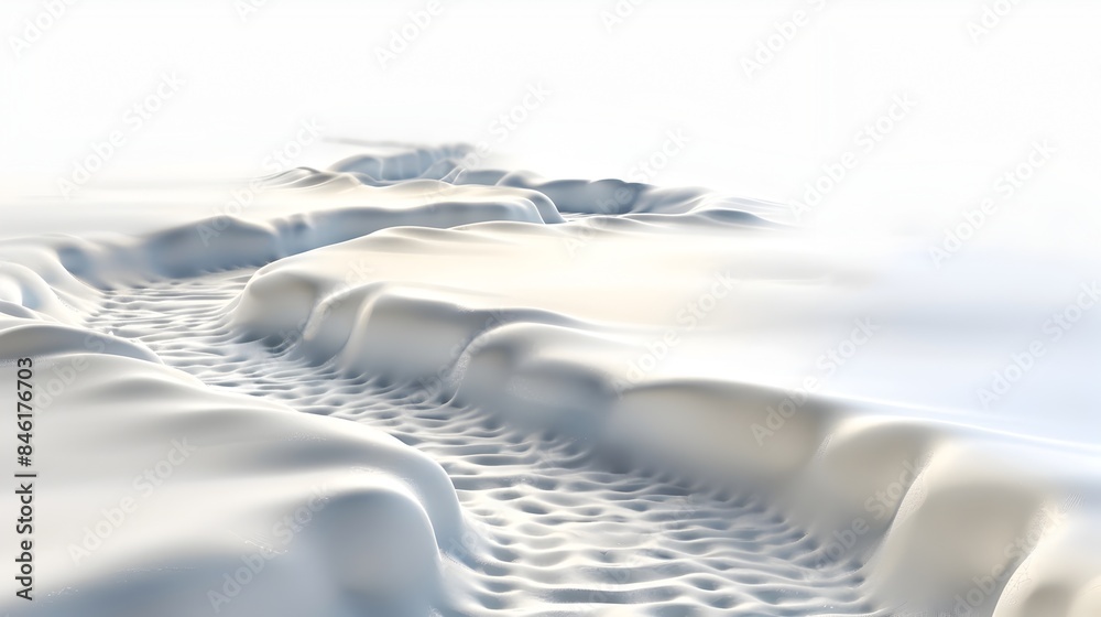 Flowing Foam Traces the Contours of a Meandering Stream on Isolated ...