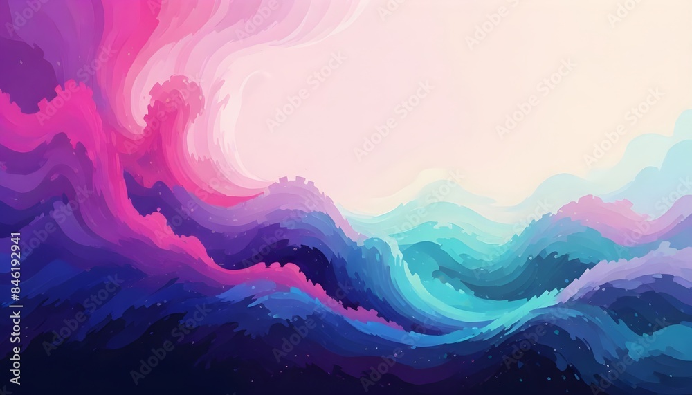 a vivid and captivating world of abstract art, where vibrant colors ...