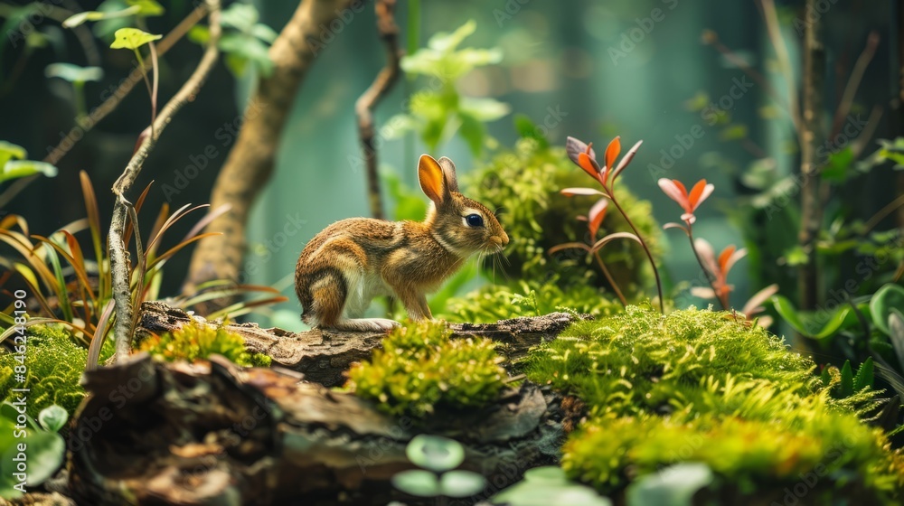 Exhibition of diverse terrarium animals displayed in glass enclosures ...