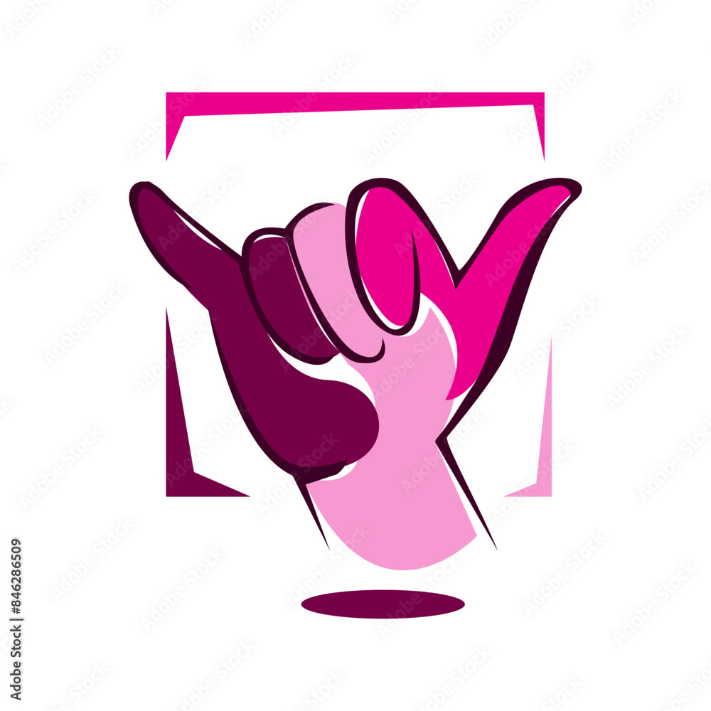 Shaka Sign Logo Vector Design: A Symbol of Aloha and Positive ...