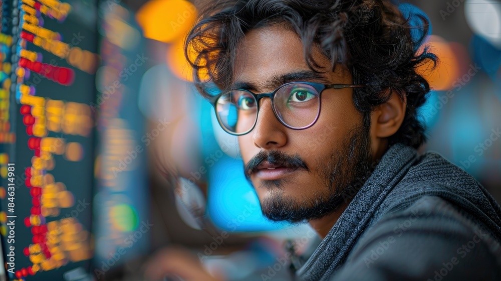 An Articulate Software Developer Explaining Code To A Non-Technical ...